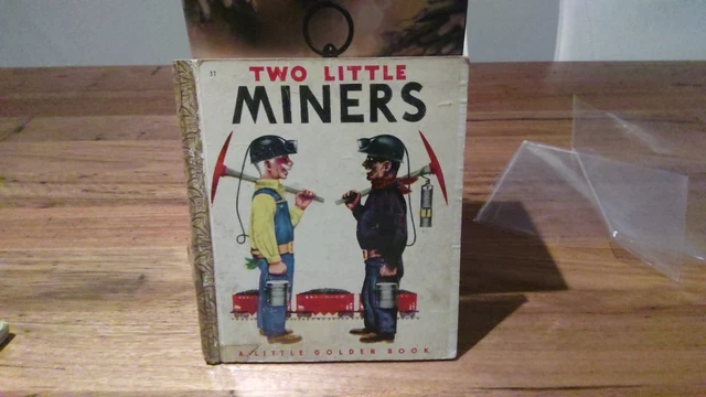 TWO LITTLE MINERS LITTLE GOLDEN BOOK LGB 37 AUS VINTAGE 40s 50s RARE ...