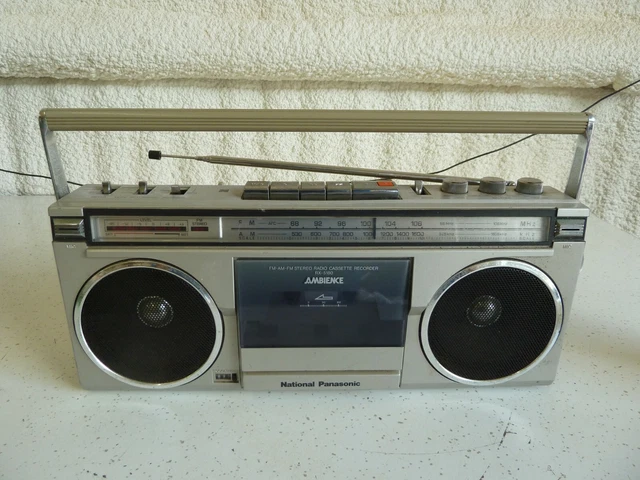 NATIONAL PANASONIC RX-5180 AM/FM Stereo Radio Cassette Player Boombox ...
