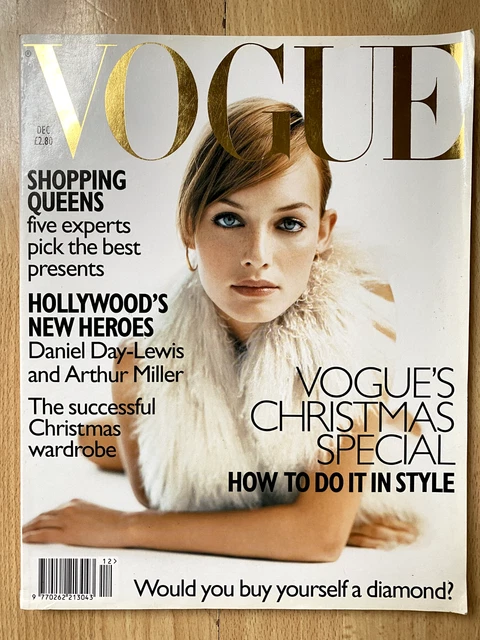VOGUE UK MAGAZINE - December 1996 - Amber Valletta VGC £16.00 - PicClick UK