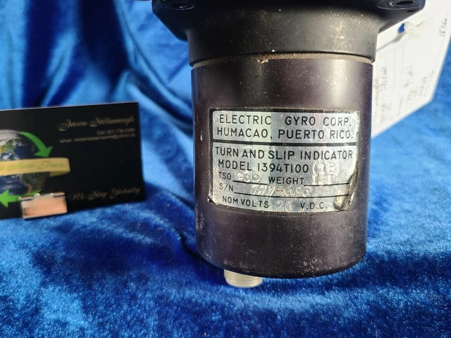 ELECTRIC GYRO CORP Turn Co-Ordinator P/N: C661003-0505 , 1394T100 (Core ...