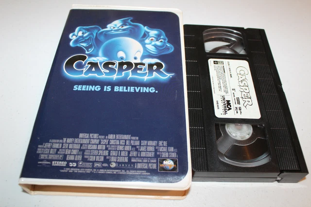 CASPER (VHS 1997, Clamshell) Christina Ricci, Bill Pullman, Eric Idle ...