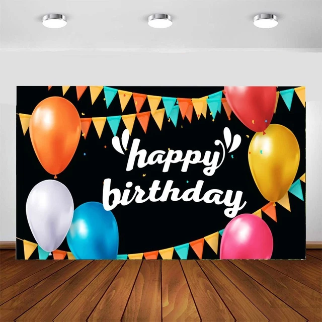 HAPPY BIRTHDAY PHOTOGRAPHY Background Party Backdrop Banner ...