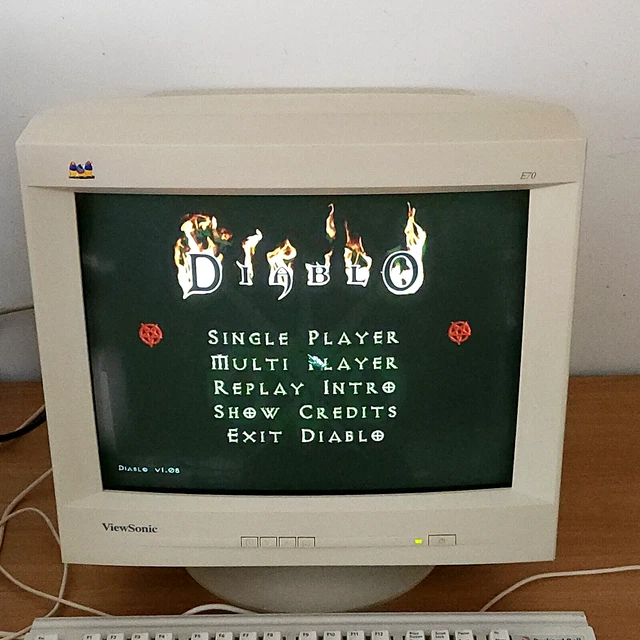 VINTAGE VIEWSONIC E70 17" PC VGA CRT Monitor WORKS WELL $475.00 ...