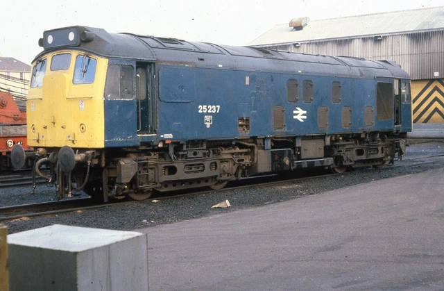 COLOUR SLIDE, CLASS 25, 25237, BR Blue, Mar 83 £1.15 - PicClick UK