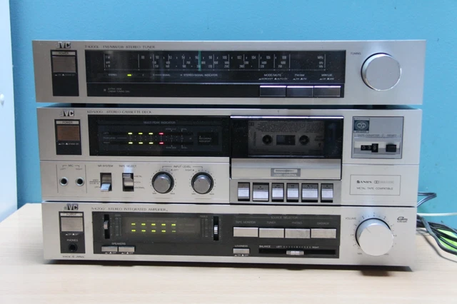 ENSEMBLE JVC AMPLI AK 200 TUNER K 100L DECK KDV 100 TBE VINTAGE EUR 120 ...