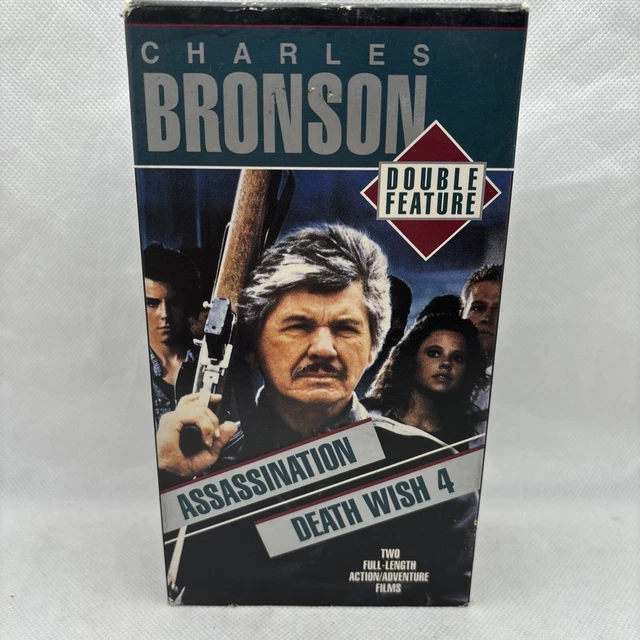 CHARLES BRONSON DOUBLE feature VHS Assassination and Death Wish 4 ...