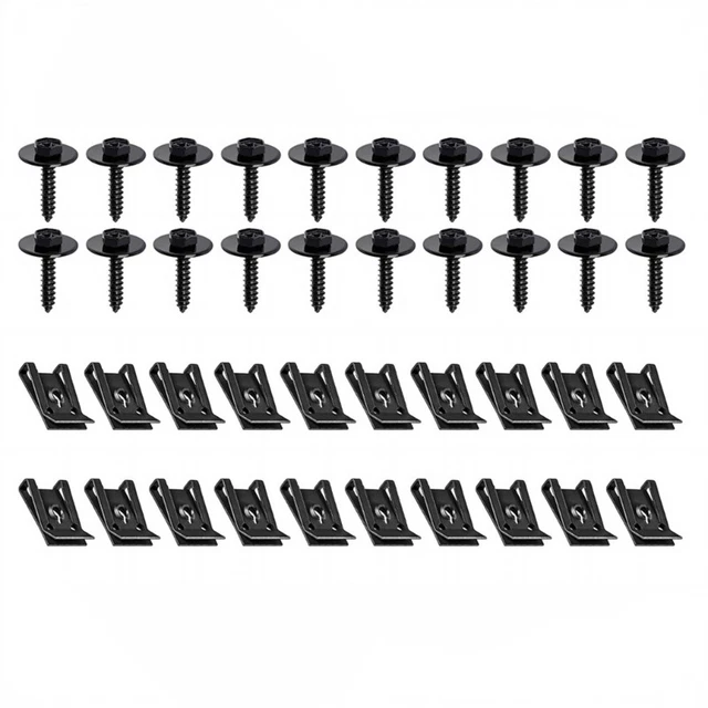 HEAVY DUTY CAR Metal U Clip Fastener Screw Automotive Mudguard Mounting ...