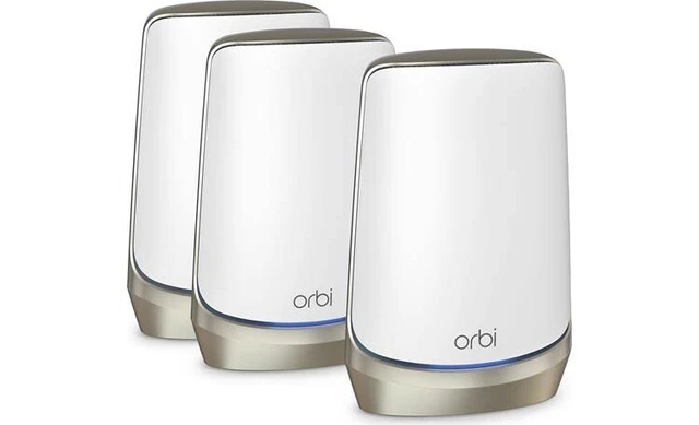 NETGEAR ORBI RBKE963 Wi-Fi 6E Mesh System - White (Router + 2 ...