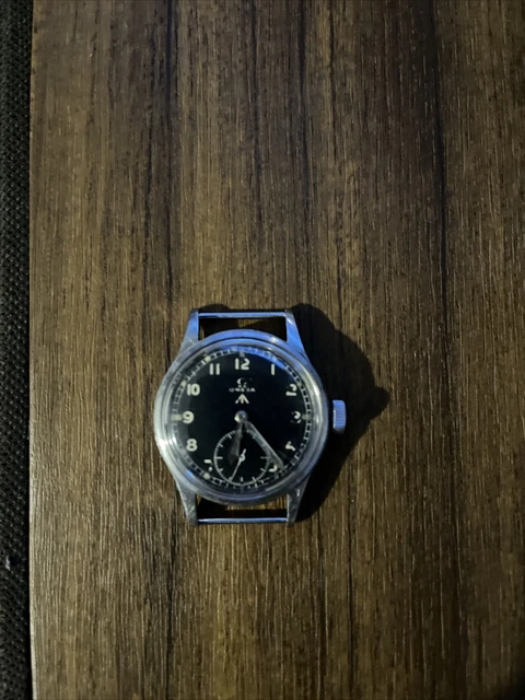 RARE OMEGA DIRTY Dozen 1940'S Wwii British Army Vintage Military Mens ...