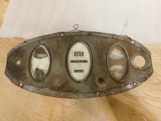 1929 CHEVROLET DASH Insert Gauge Cluster Speedometer, Switch, Ammeter ...