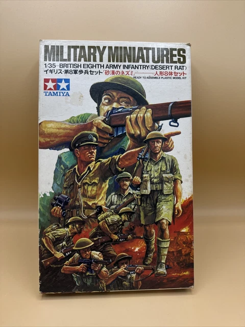 TAMIYA MILITARY MINIATURES 1/35 British 8th Army Infantry Desert Rat ...