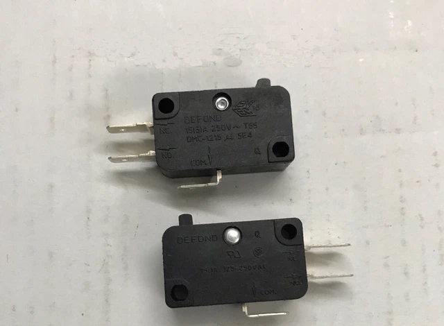 DEFOND DMC-1215 U 5E4 Micro Limit Switch 3 Pins No Press Rod 15A 250VAC ...