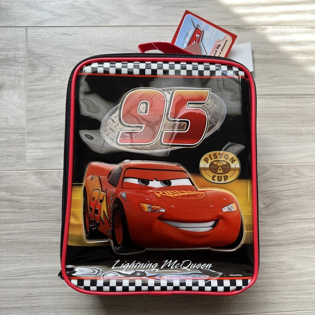 DISNEY PIXAR CARS Lightning McQueen Insulated Lunch Box Vinyl Bag Zak ...