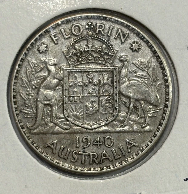 1940 AUSTRALIA 1 Florin - George VI 0.925 Silver Coin EUR 12,19 ...