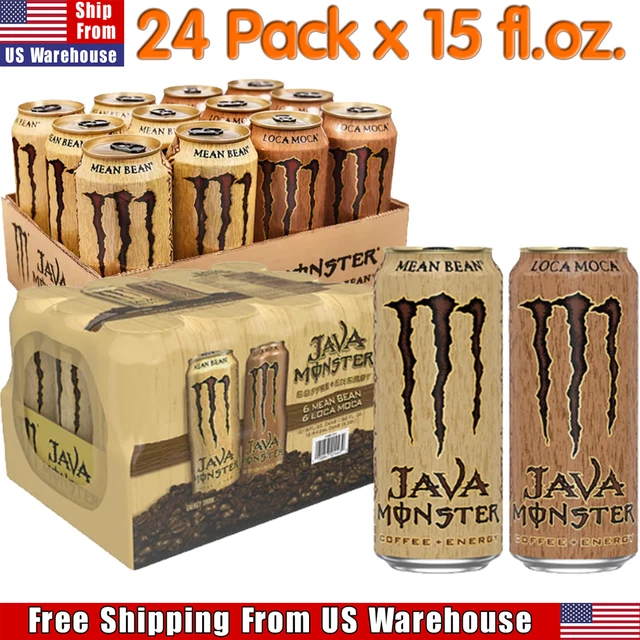 MONSTER ENERGY JAVA Variety Pack, Coffee-Flavored Energy Drink, 24 Pack ...