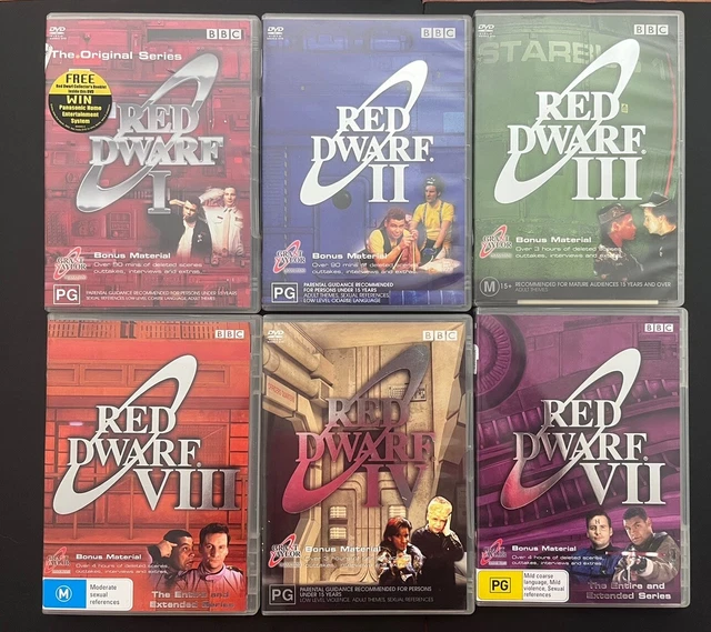 RED DWARF 1 2 3 4 7 8 DVD Region 4 Discs BBC British Comedy Season ...