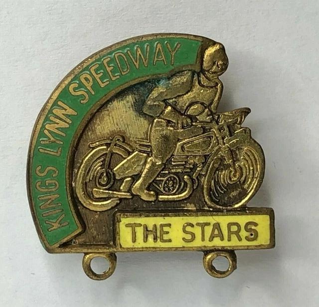 1960'S KINGS LYNN Speedway Badge Bike shaped The Stars 24 x 25 mm £13. ...