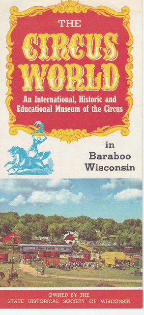 VINTAGE CIRCUS EPHEMERA 1960s Baraboo Circus World Advertising Brochure ...