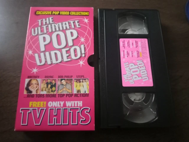 THE ULTIMATE POP Video VHS TV Hits Magazine, Britney Spears, Steps ...