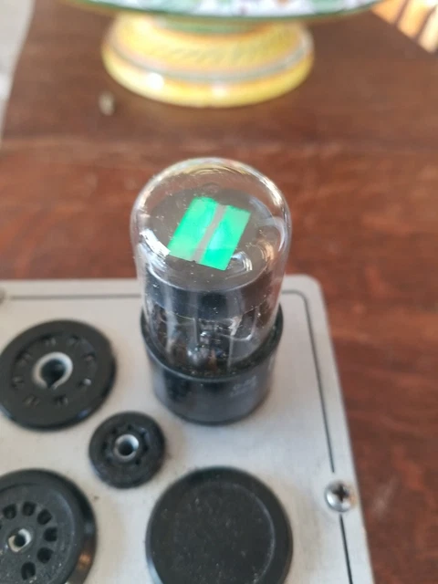 TUBO RADIO OCCHIO tuning vintage KEN-RAD 6AL7GT ~ testato NOS forte ...