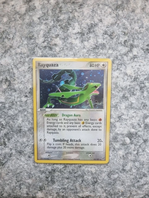 CARTA POKEMON RAYQUAZA 22/107 Ex Deoxys Holo Eng EUR 35,00 - PicClick IT