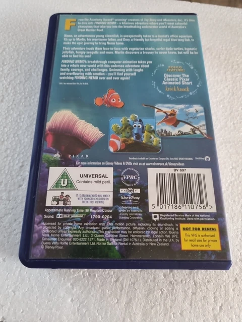 DISNEY PIXAR FINDING Nemo VHS Video Tape £2.26 - PicClick UK