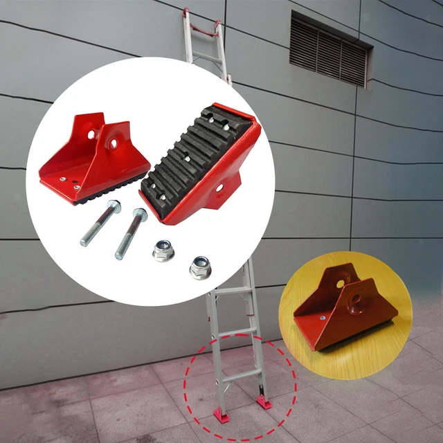 2X EXTENSION LADDER Replacement Safety Shoe Set Stable Extension Ladder ...