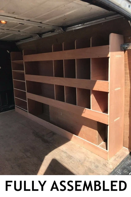 FORD TRANSIT VAN Shelving Racking SWB Plywood System Case Storage Unit ...