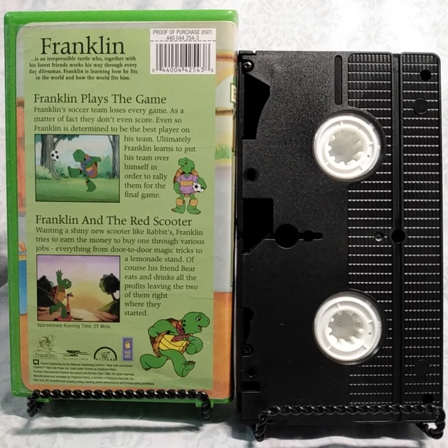 VHS FRANKLIN PLAYS the Game (Green Clamshell case) RARE HTF Nelvana ...