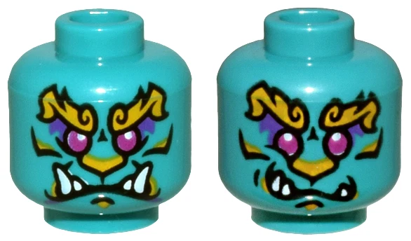 LEGO 3626CPB3208 MONKIE KID Azure Lion Minifigure, Head Dual Sided ...