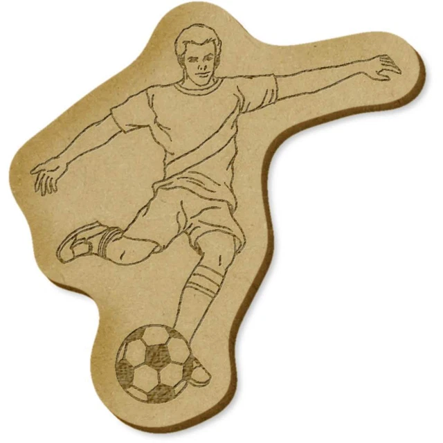 6 X 'JUGADOR de Fútbol' MDF Embellecimiento (EB00018193) EUR 4,79 ...