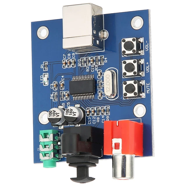 DAC DECODER MODULE USB Input Coaxial Fiber Optic HIFI Sound Card ...