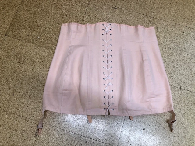 VINTAGE TWILFIT FRONT Lacing Boned Girdle /Corset With Suspenders - 36 ...