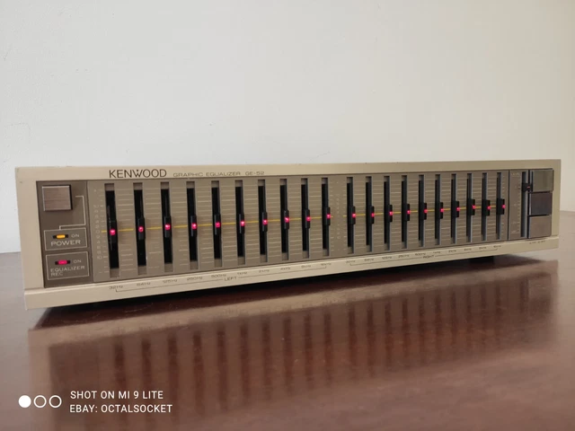 VINTAGE KENWOOD GE-52 10+10 Band Graphic Equalizer REVISED & TESTED OK ...