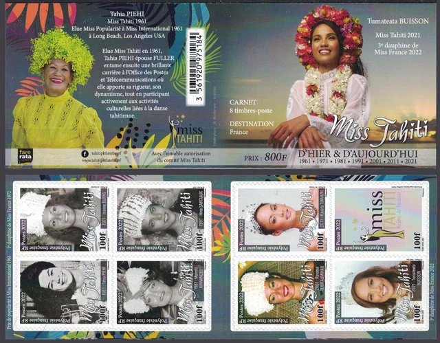MISS TAHITI - French Polynesia - Booklet 2022 - Superb MNH (year 7 of 8 ...