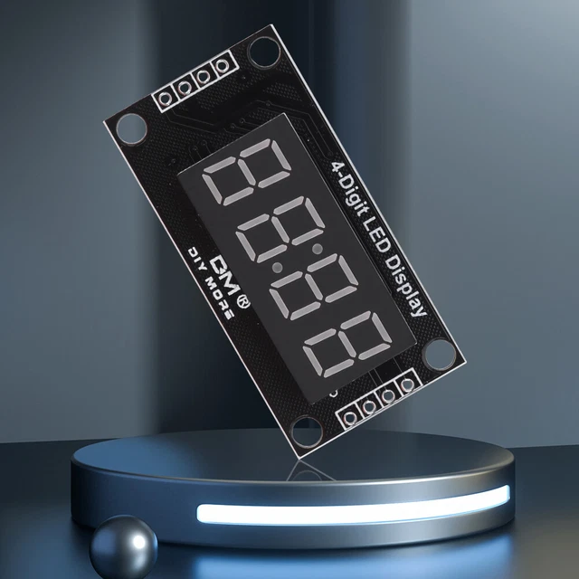 4 Digit Tube Clock Module 036in Tm1637 Multicolors For Arduino Yellow 2734