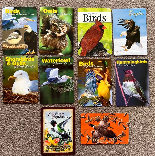 ORIGINAL SWAP PLAYING cards American National Parks birds owl eagle ...