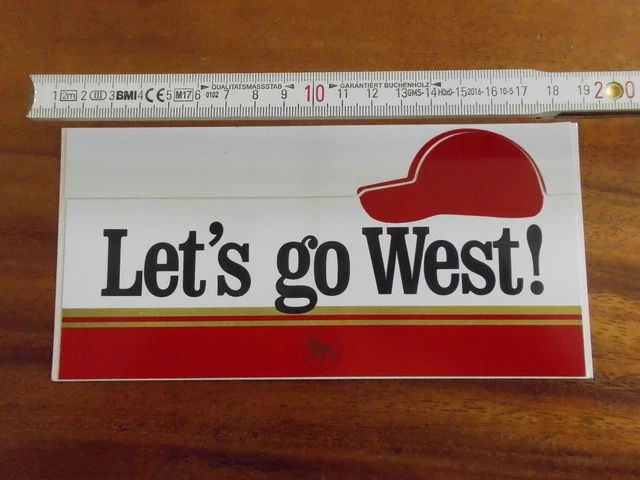 AUFKLEBER LETS GO West , 80er Jahre EUR 2,50 - PicClick DE