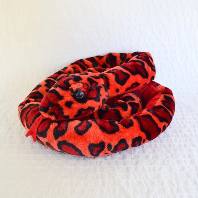 ANIMAL ALLEY RED and Black Snake Soft Toy, Long 260cm Plush Snake £8.00 ...