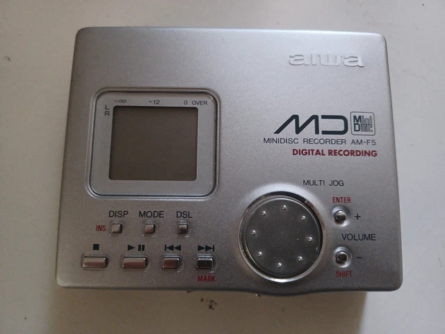AIWA MINIDISC RECORDER AM-F5 Portable Walkman EUR 69,90 - PicClick IT