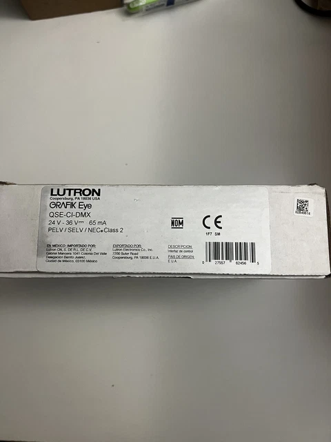 LUTRON QSE-CI-DMX GRAFIK Eye QS Control Interface £240.28 - PicClick UK