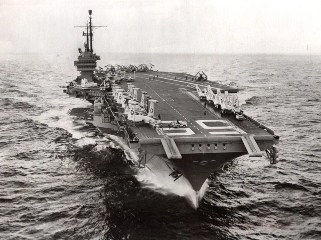 MEDITERRANEAN AMERICAN AIRCRAFT Carrier USS Forrestal Jordan Crisis ...