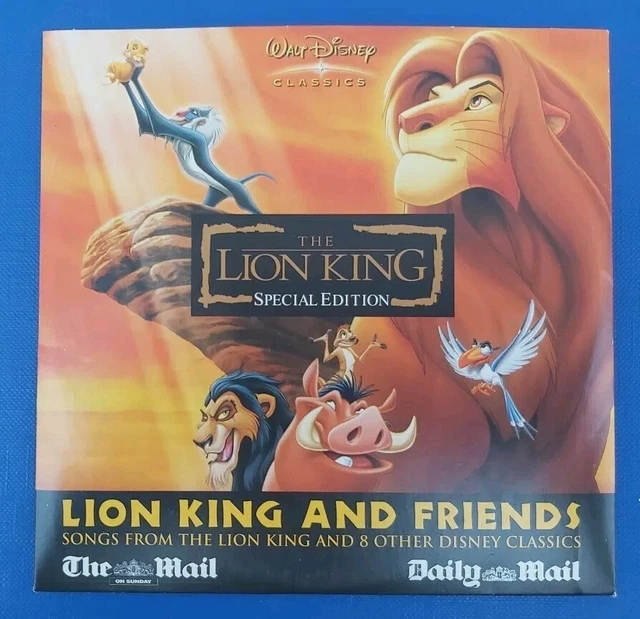 LION KING FRIENDS Walt Disney Classics Mail Sunday CD Promo 10 Track ...