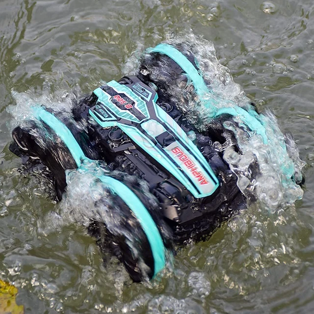 RC CARS AMPHIBIOUS Remote Control Stunt Vehicle Dual Control 2.4GHZ For ...