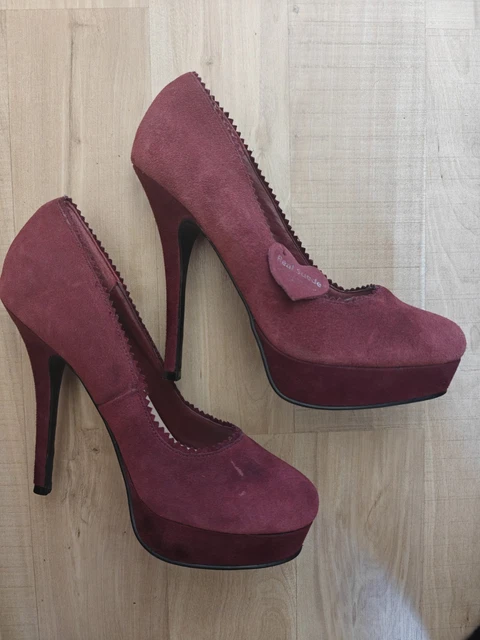 RED HIGH HEELS Size 5 UK New Look Women's Shoes Stiletto Heel £8.66 ...
