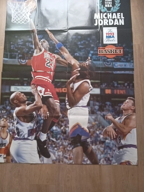 VENDS POSTER MICHAEL Jordan Chicago Bulls Nba Finale 1993/88×1,18 EUR ...