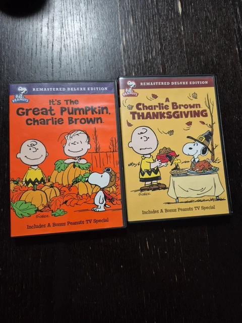 A CHARLIE BROWN Thanksgiving & It’s The Great Pumpkin (DVD) +peanuts tv ...