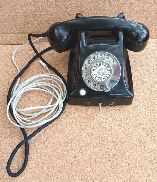 VINTAGE BAKELITE TELEPHONE Rotating Dial Bell Rare Working £149.00 ...