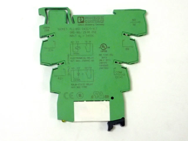PHOENIX CONTACT PLC-BSC-24DC/1/ACT Relay Module Terminal Block 24V Din ...
