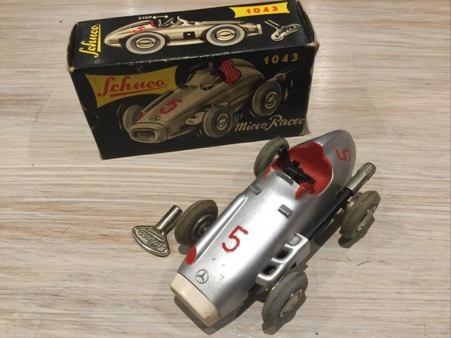 ORIGINAL SCHUCO MICRO Racer Mercedes Early Racing Car Clockwork Boxed £ ...